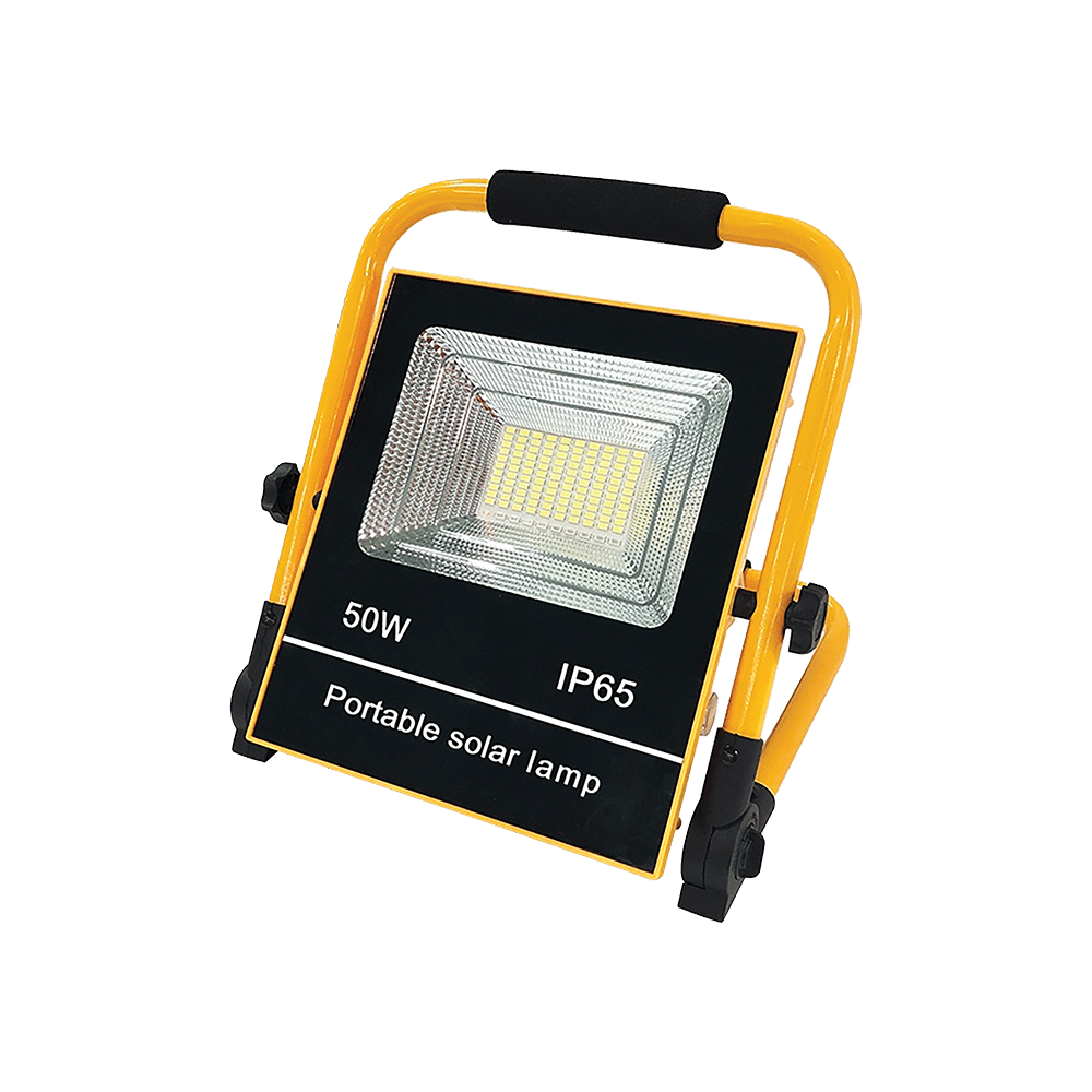 SOLAR 50W LED PORTABLE WORK LIGHT 7W PV 12000MAH LIFEPO4 | Leroy Merlin ...
