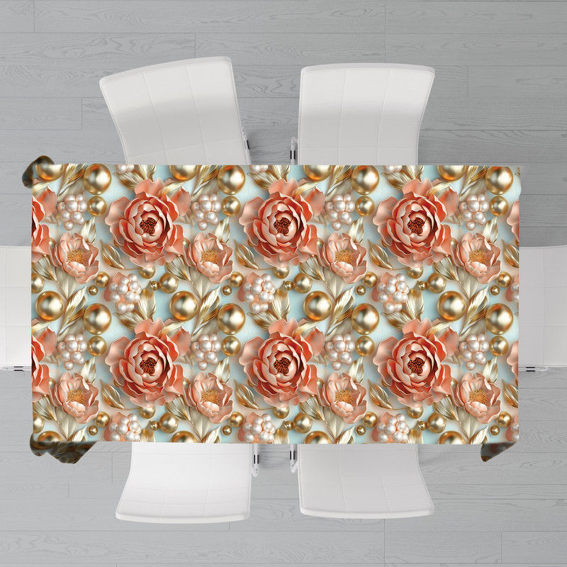 Pastel Lime And Gold Rectangle Tablecloth | LEROY MERLIN South Africa