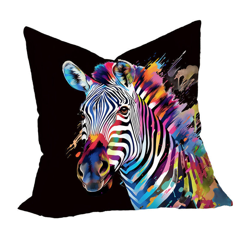 Bright Zebra On Black Luxury Scatter Large | LEROY MERLIN South Africa